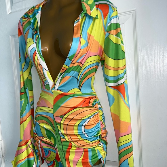 Pants & Jumpsuits | Tropical Colorful Exotic Romper | Poshmark